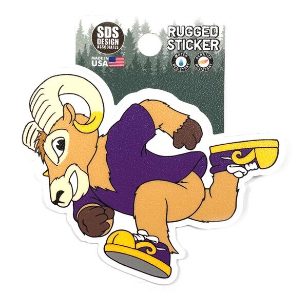 3" Rugged Sticker Running Ram | WCU Campus Store