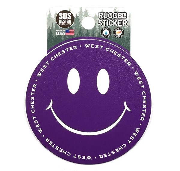3" Rugged Sticker Smiley | WCU Campus Store