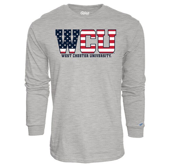 Blue 84 Patriotic WCU Long Sleeve | WCU Campus Store