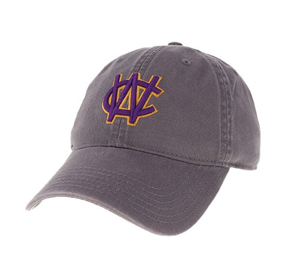 Legacy EZA Relaxed Twill Hat with WC Logo Grey | WCU Campus Store