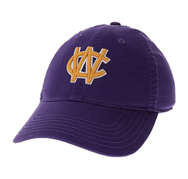 Legacy EZA Relaxed Twill Hat with WC Logo Purple | WCU Campus Store