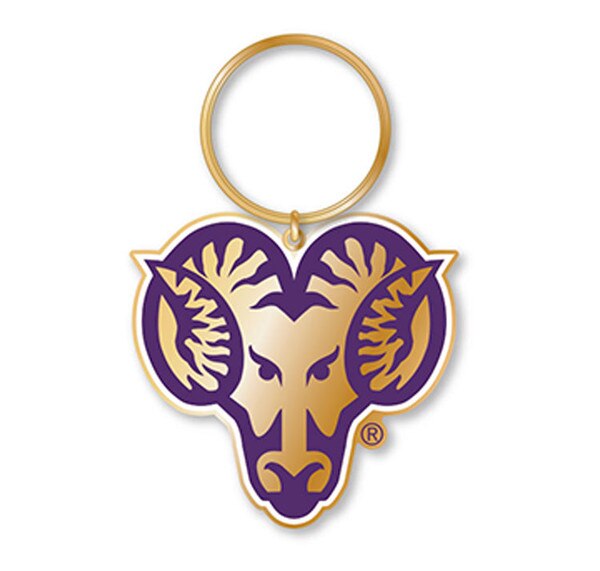 Brass RAM Key Chain | WCU Campus Store