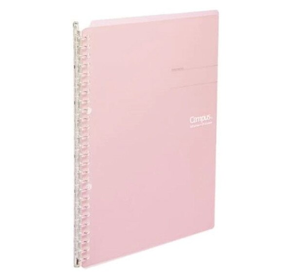 KOKUYO CAMPUS BINDER SMART RING DOTTED LINE 26 HOLE B5 10/25 SHEET LIGHT PINK | WCU Campus Store