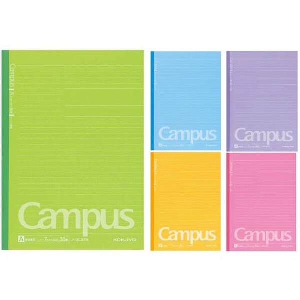 KOKUYO CAMPUS NOTEBOOK DOTTED LINE B5 30 SHEET 5 COLOR PACK | WCU ...