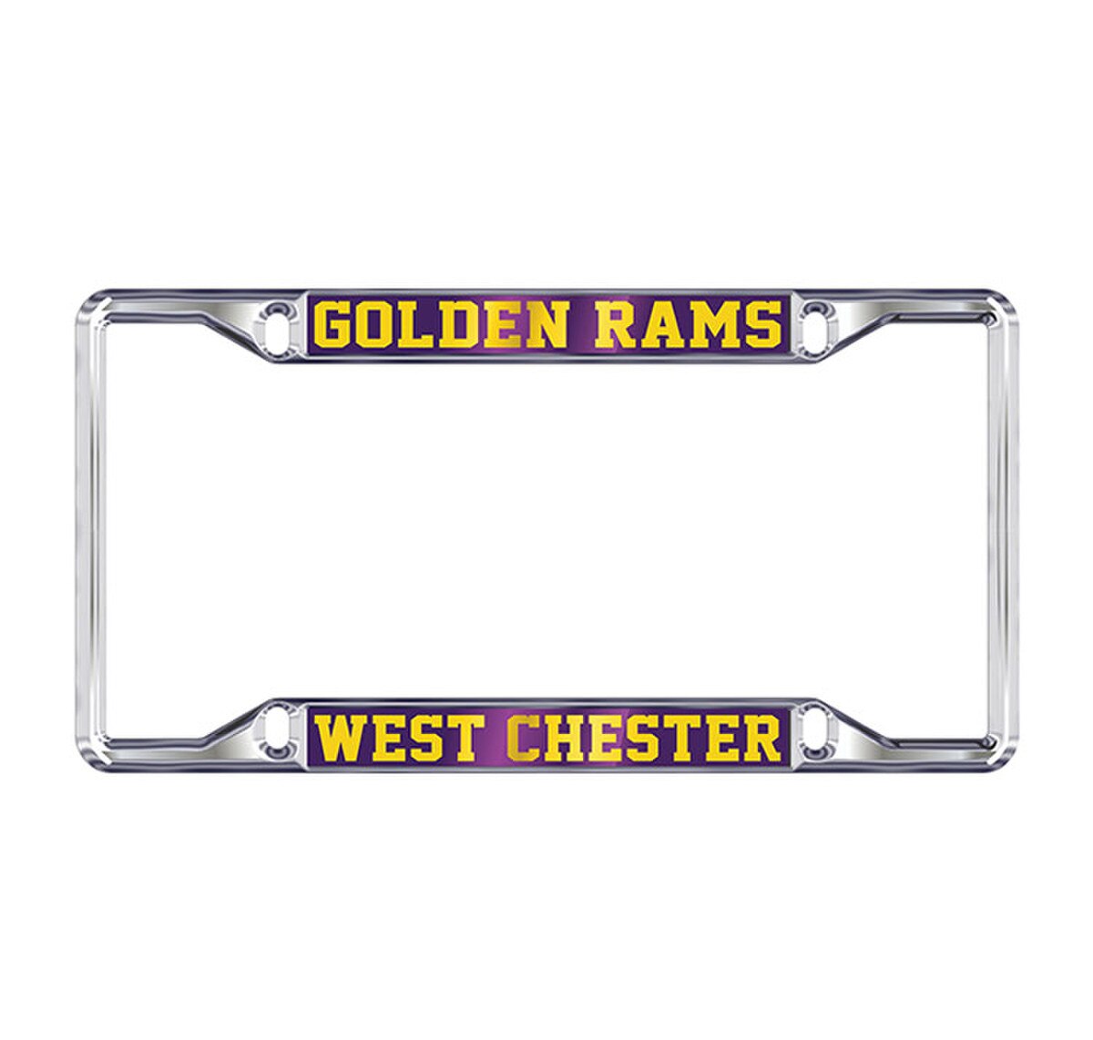 License Plate Frame Mirrored Purple |WCU Campus Store