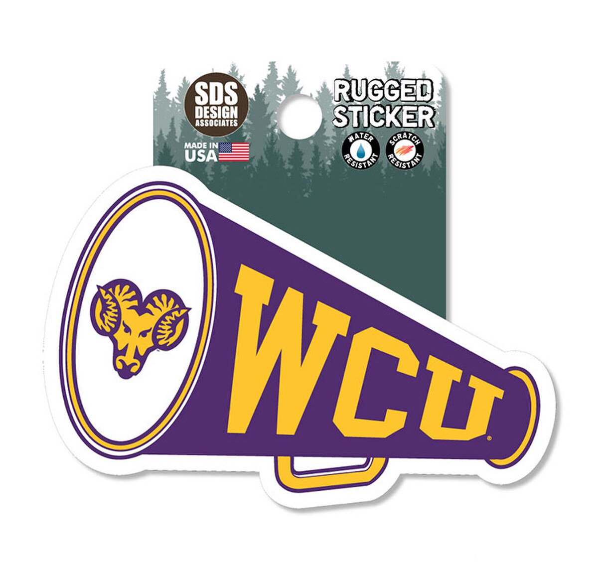 Rugged Sticker Megaphone