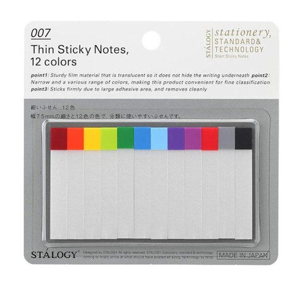 THIN STICKY NOTES 12 COLORS | WCU Campus Store