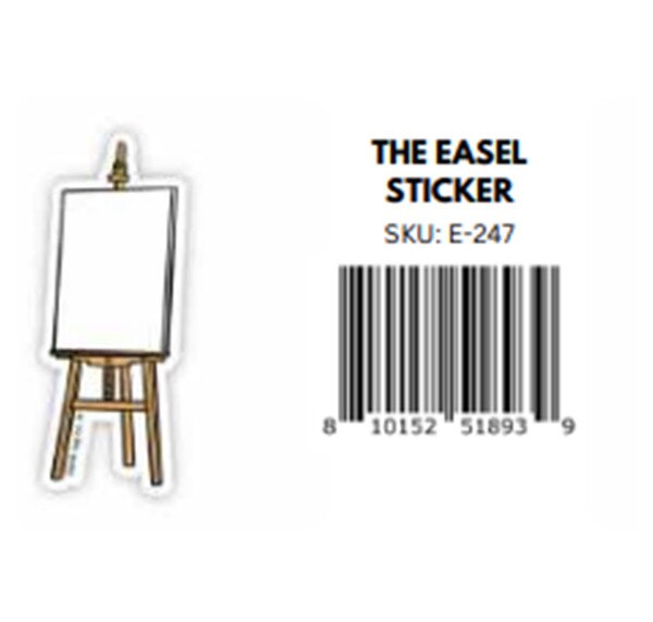 The Easel Sticker | WCU Campus Store